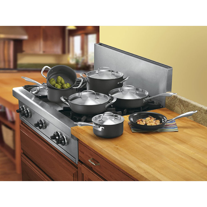 Cuisinart Green Gourmet Hard-Anodized 12 Piece Hard-Anodized Aluminum ...